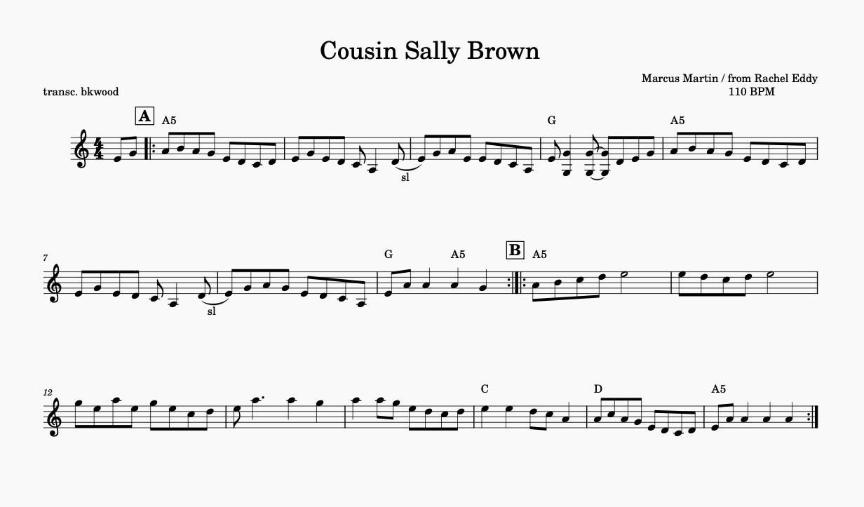 Cousin Sally Brown